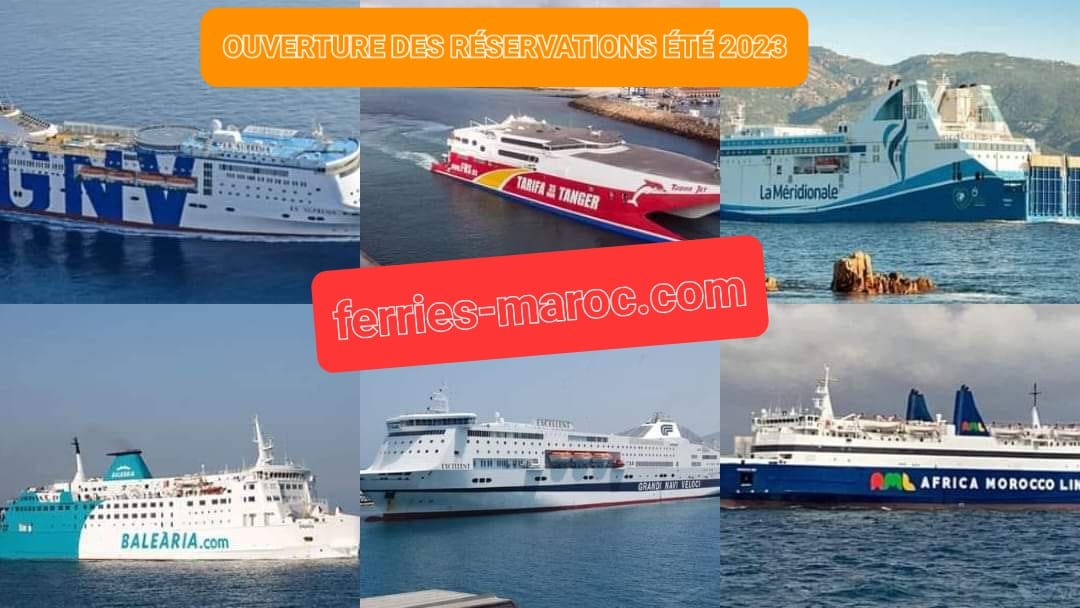 Billet bateau Maroc Sète Tanger, Sète Nador FERRIES MAROC